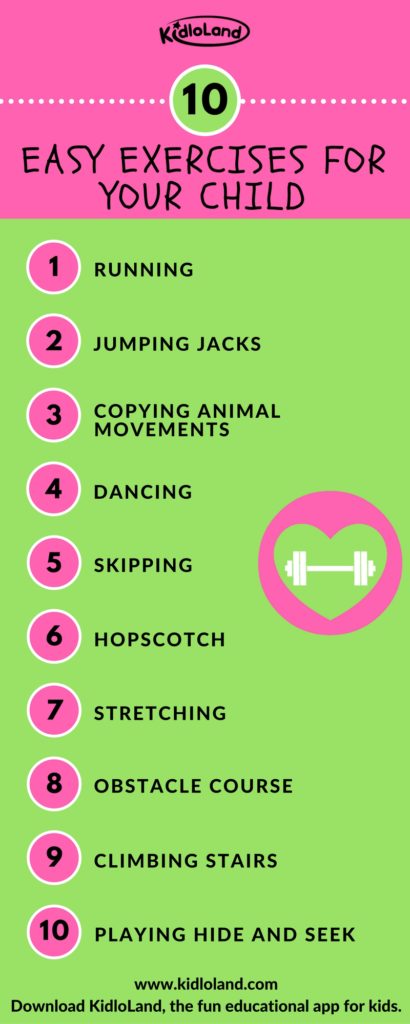 10 Easy Exercises For Your Child - KidloLand