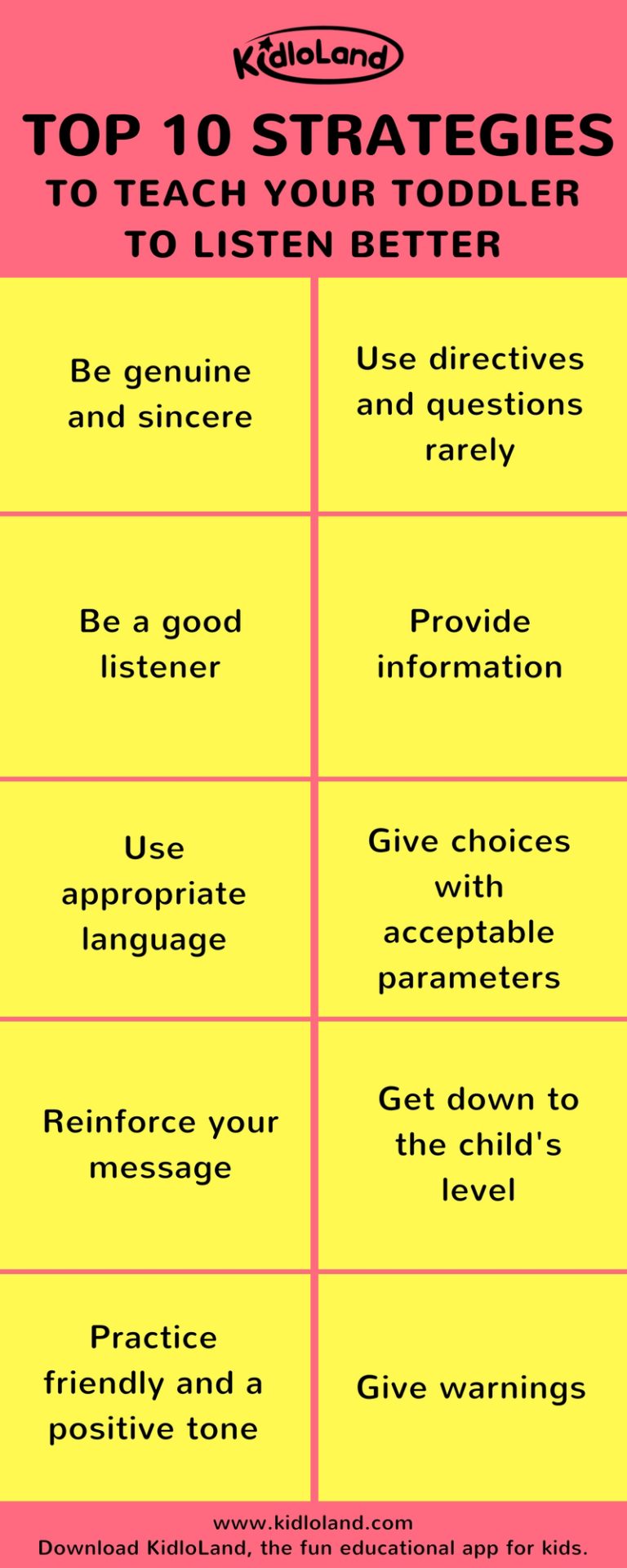 10 Strategies To Teach Your Toddler To Listen Better - KidloLand