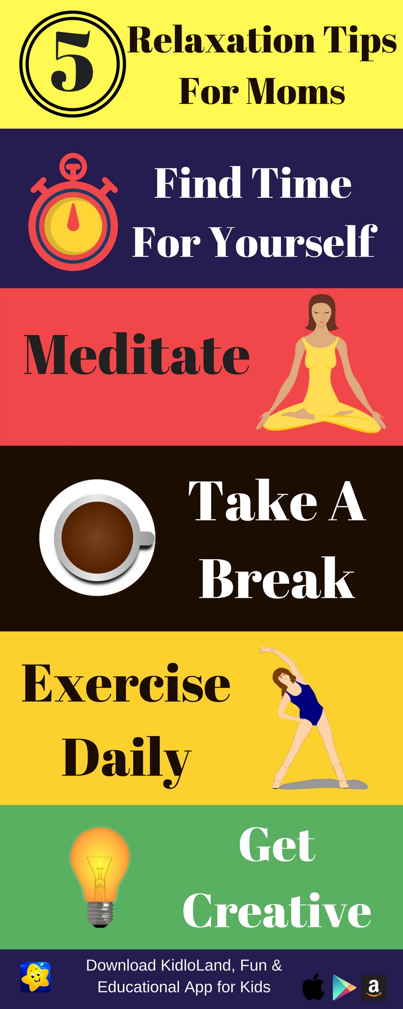 Moms! 5 Relaxation Tips To Make You Stress-Free - KidloLand