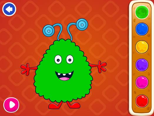Color The Monsters | Games For Your Kids - KidloLand